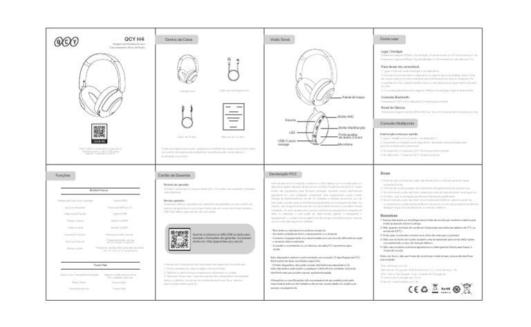 Qcy Brasil Manual H4® | PDF
