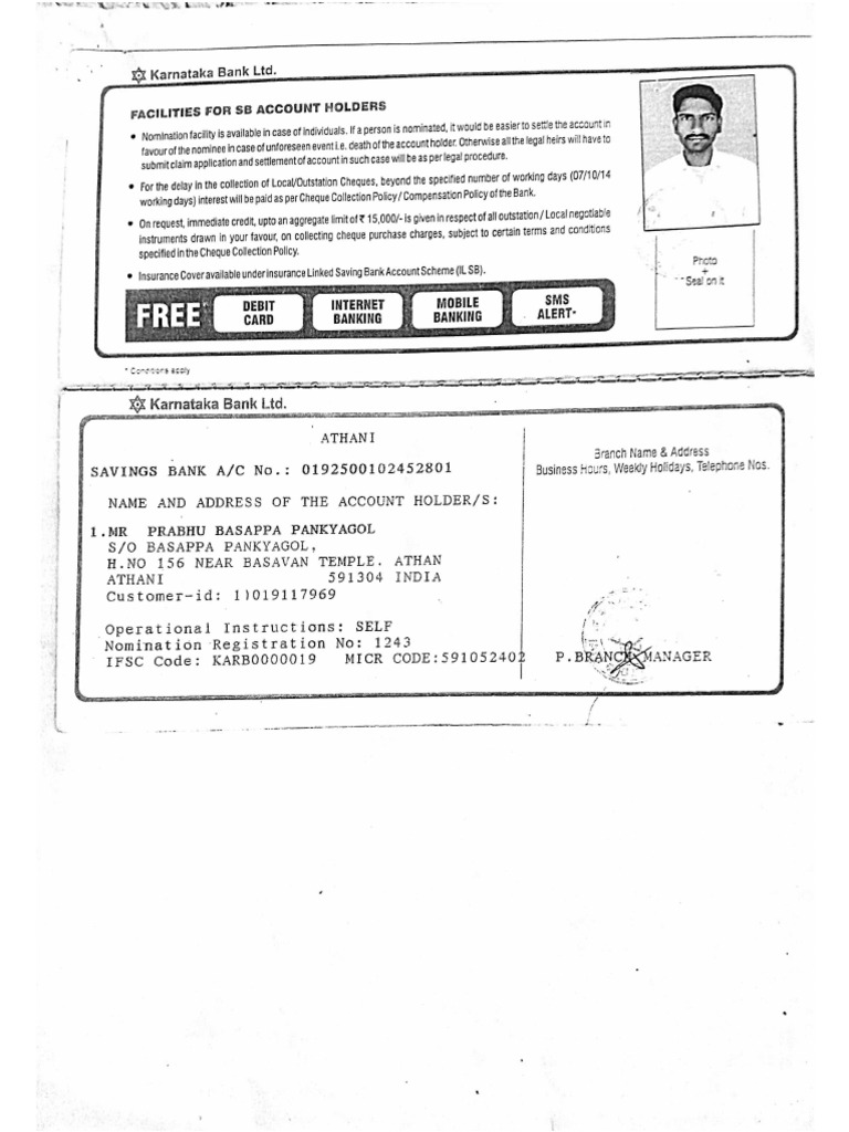 Bank Passbook | PDF