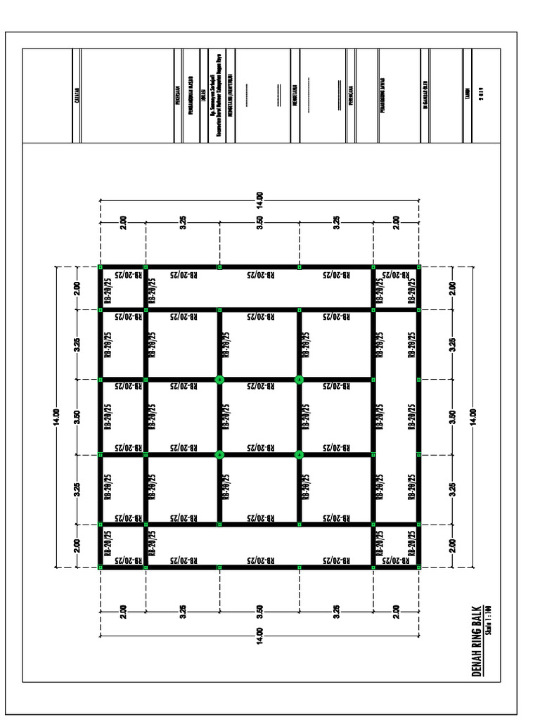 Denah Ringbalk | PDF