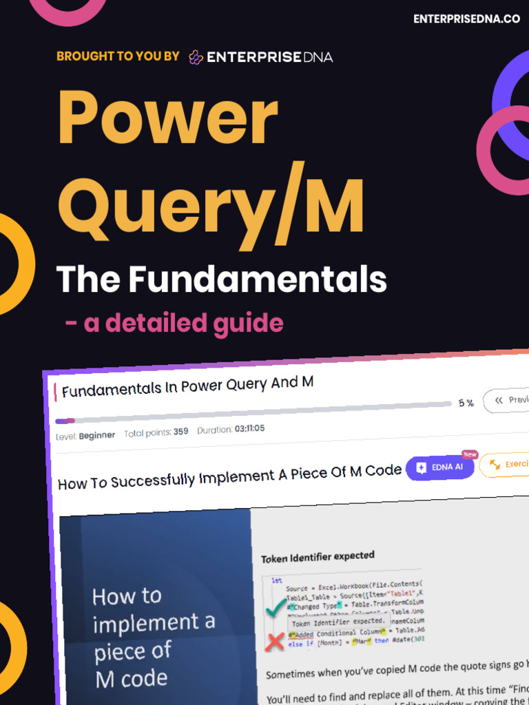 Power Query & M Language Guide | PDF | Databases | Computers