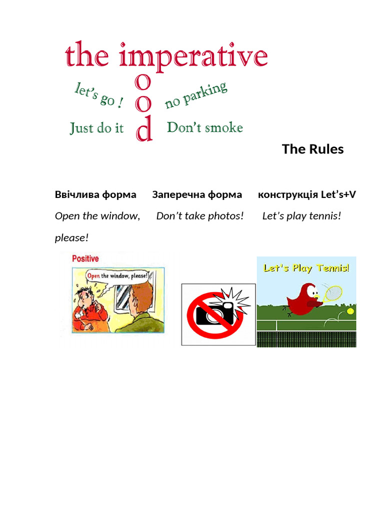 The Imperative Mood | PDF
