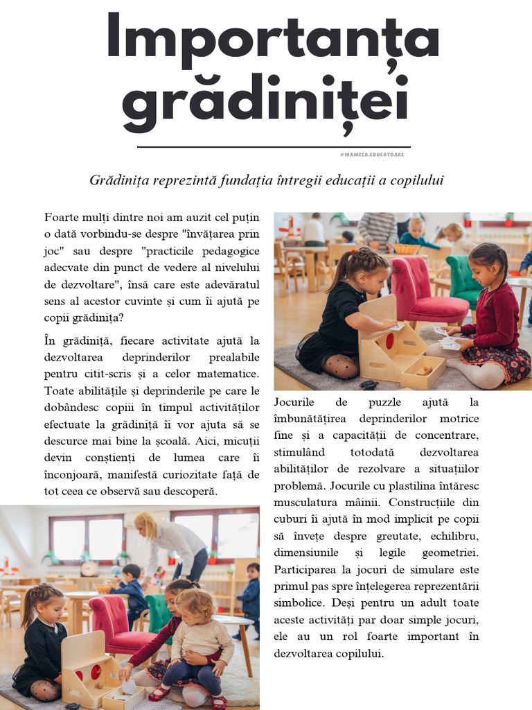 Importanta Gradiniteti | PDF