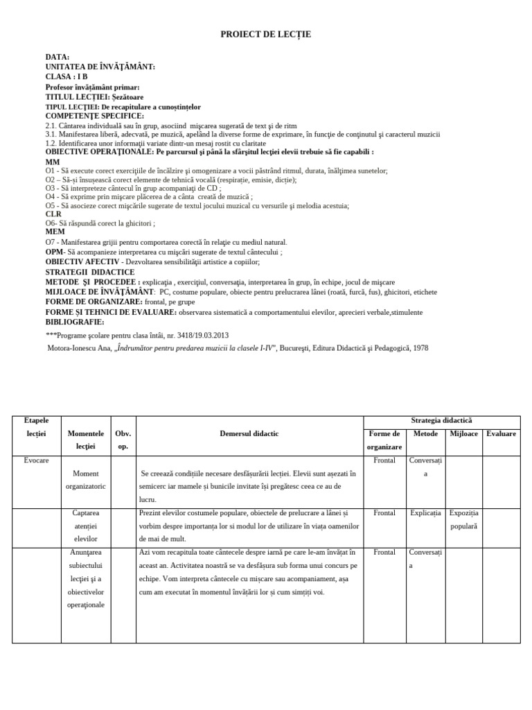 Proiect - Muzical Cl.i | PDF