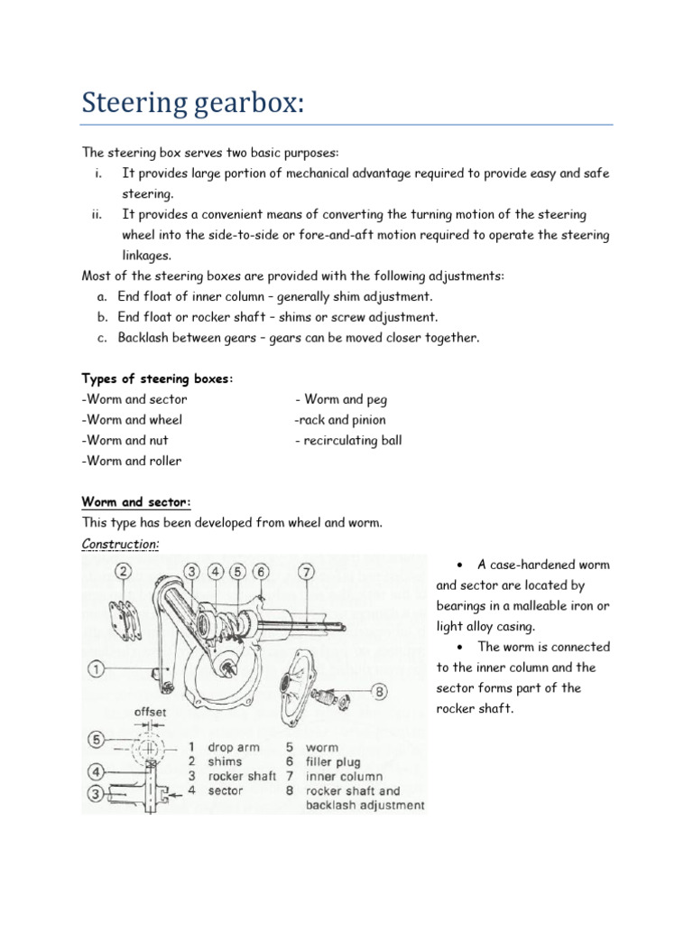 Steering Boxes | PDF