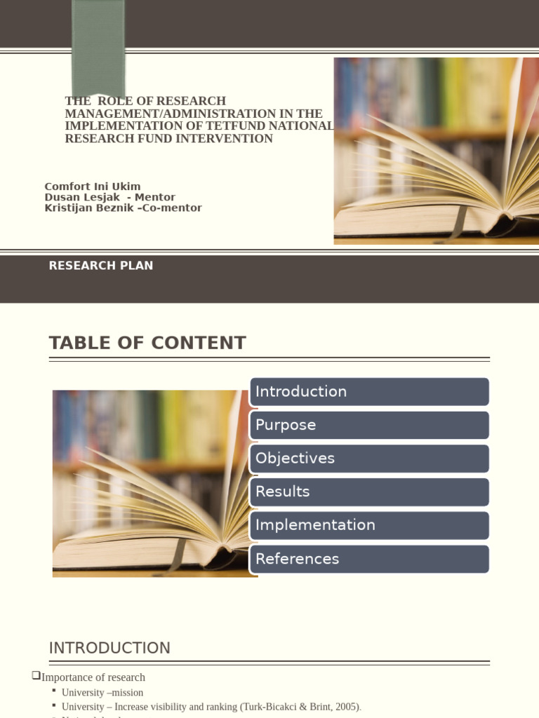 Research Plan Presentation | PDF | Science