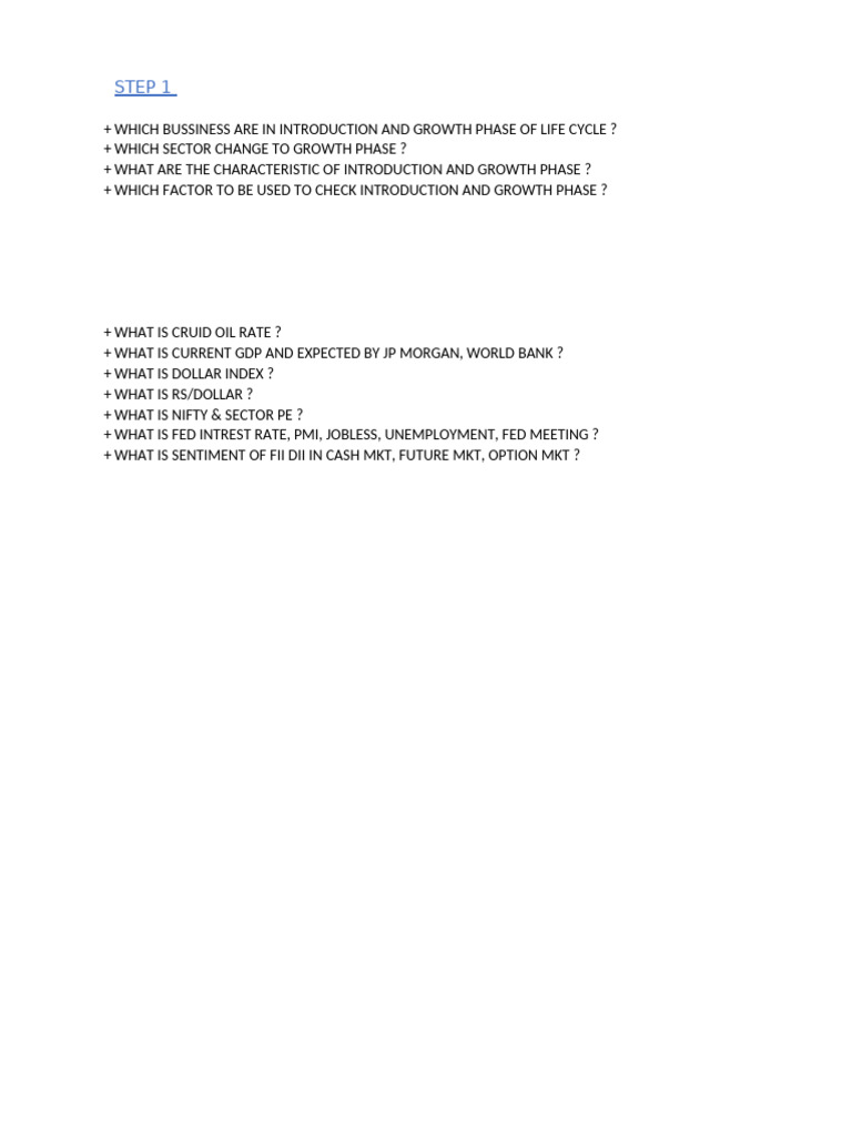 Stock MKT Setup | PDF