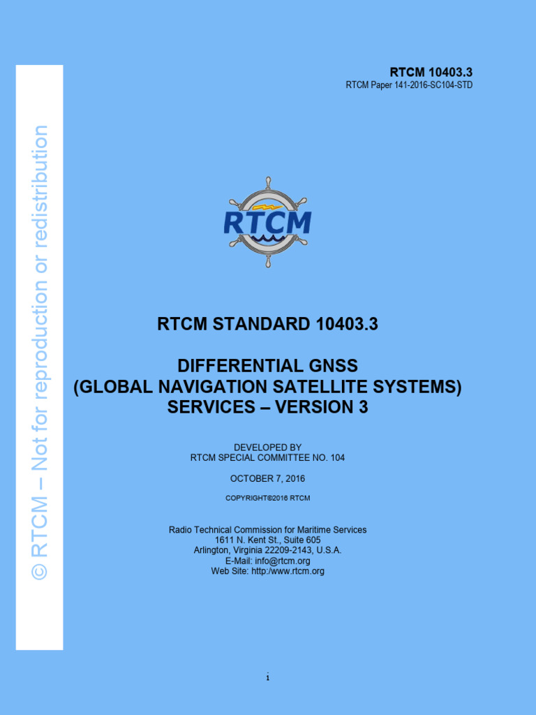 RTCM Standard v3.3 | PDF