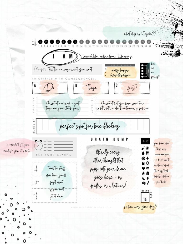 I Am Planner Directions | PDF