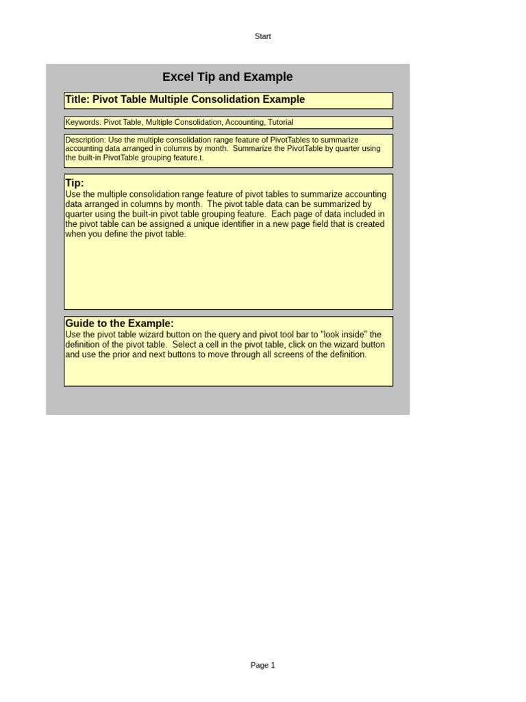 02 Pivot Table Multiple Consolidation Example Pdf 3824