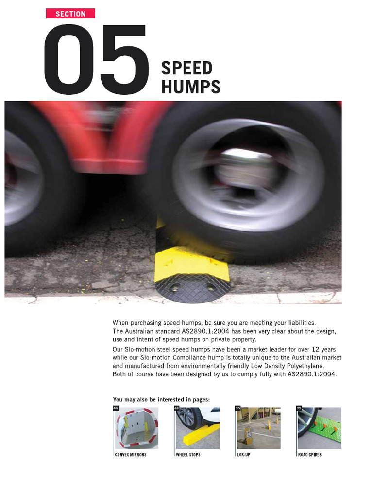 Speed Humps - Barrier Group | PDF