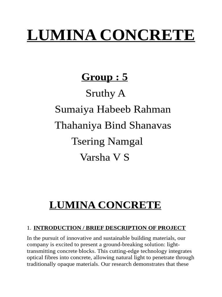 Lumina Concrete (1) - 1 | PDF