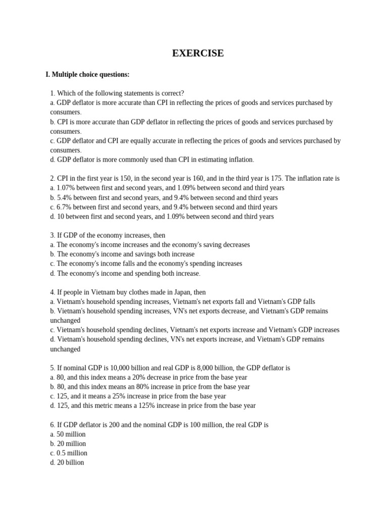 Multiple Choice Question Chap 2-5 | PDF | Unemployment | Labour Economics