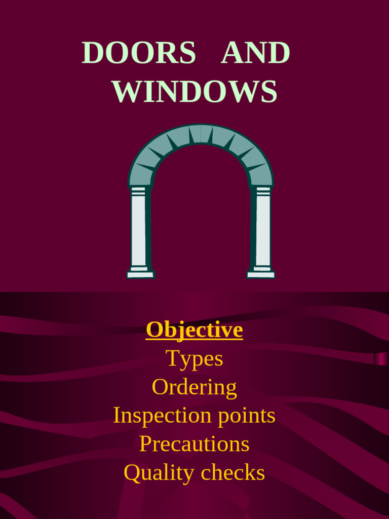 Door Windows Pdf