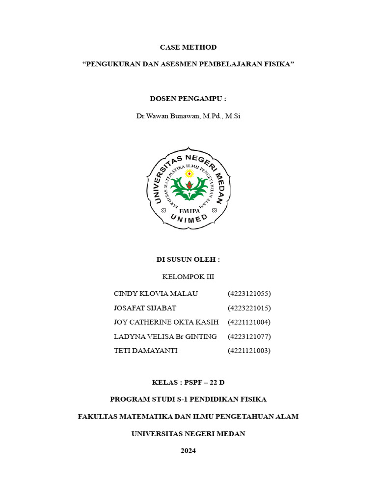 CASE METHOD PAPF - Kelompok 3 | PDF