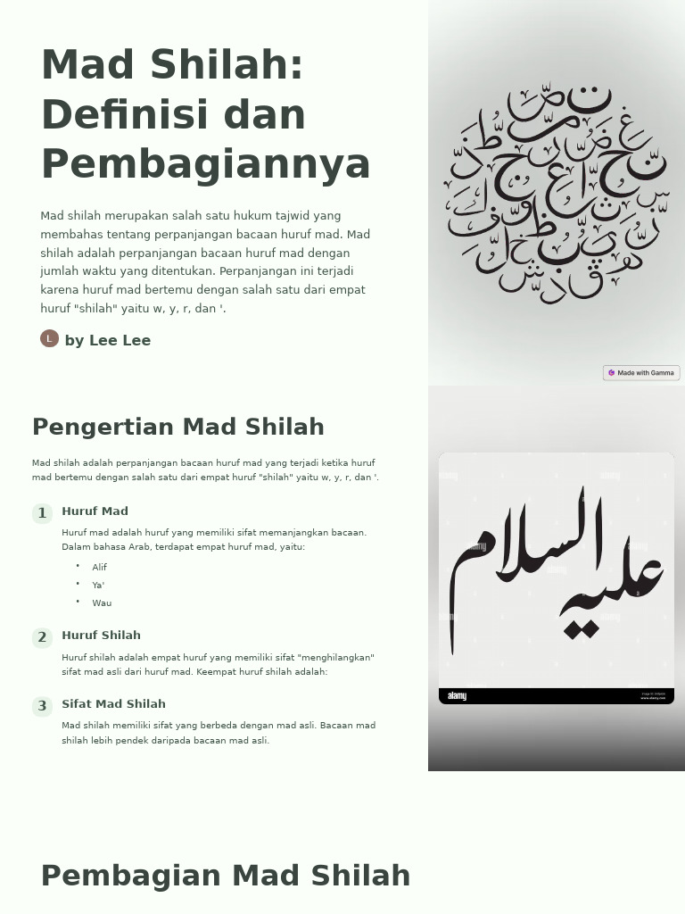 Mad Shilah Definisi Dan Pembagiannya | PDF