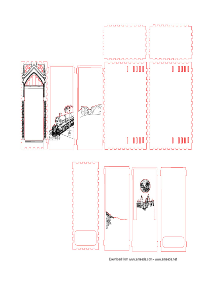 Book Nook E0017983 File CDR and DXF Free Vector Download For Laser Cut ...
