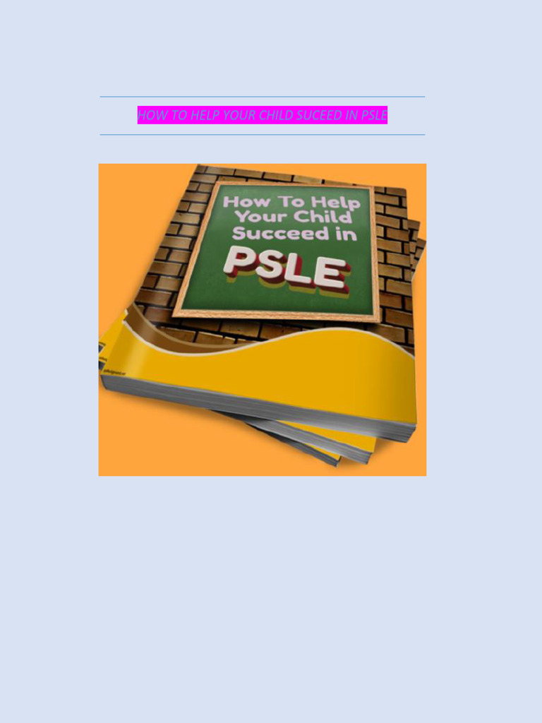 PSLE Science | PDF