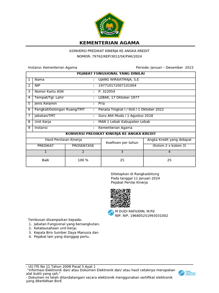 PAK Konversi Ujang Wiraatmaja | PDF