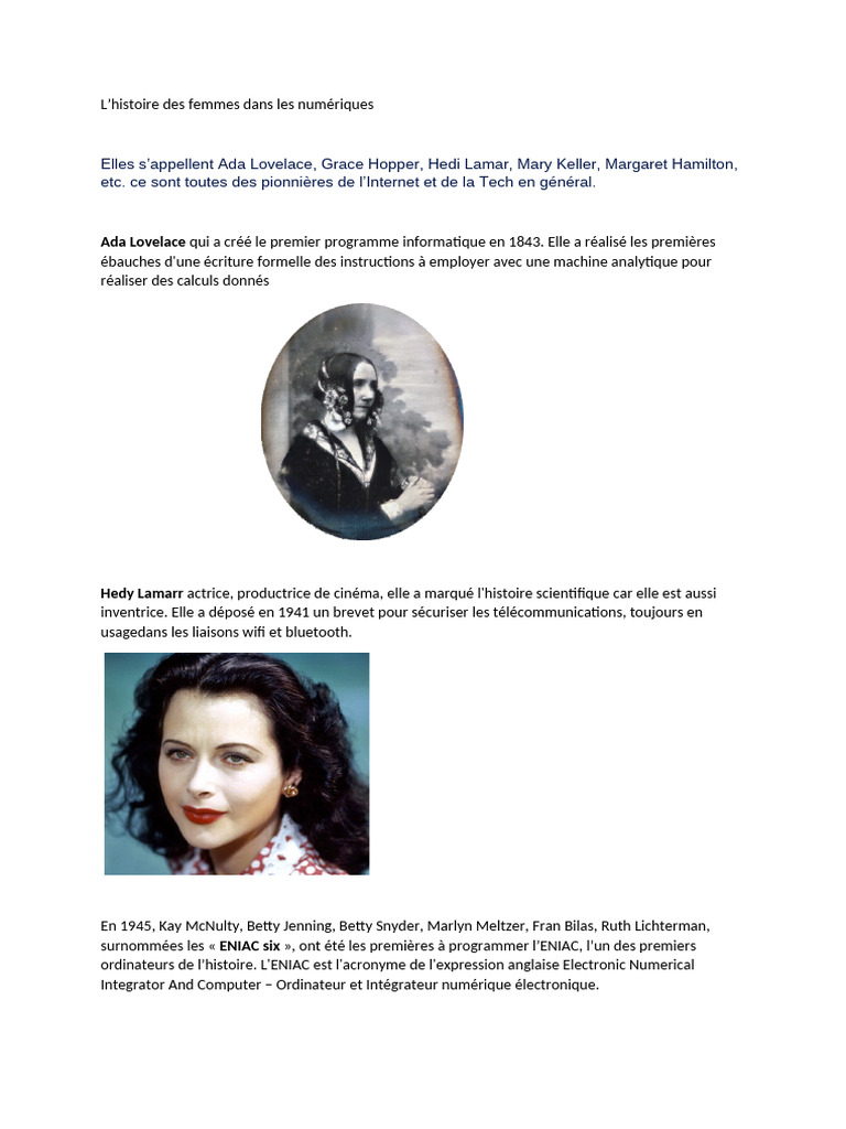 Lhistoire Des Femmes | PDF