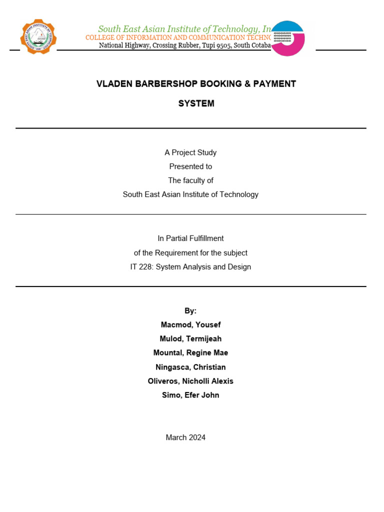Booking System Docu | PDF