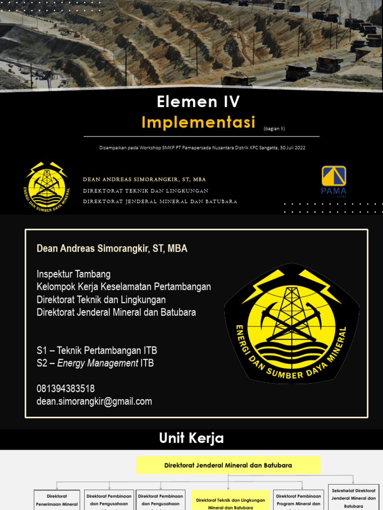 Dean Andreas - Sesi 3 - Implementasi Elemen IV SMKP (Bagian 2) | PDF