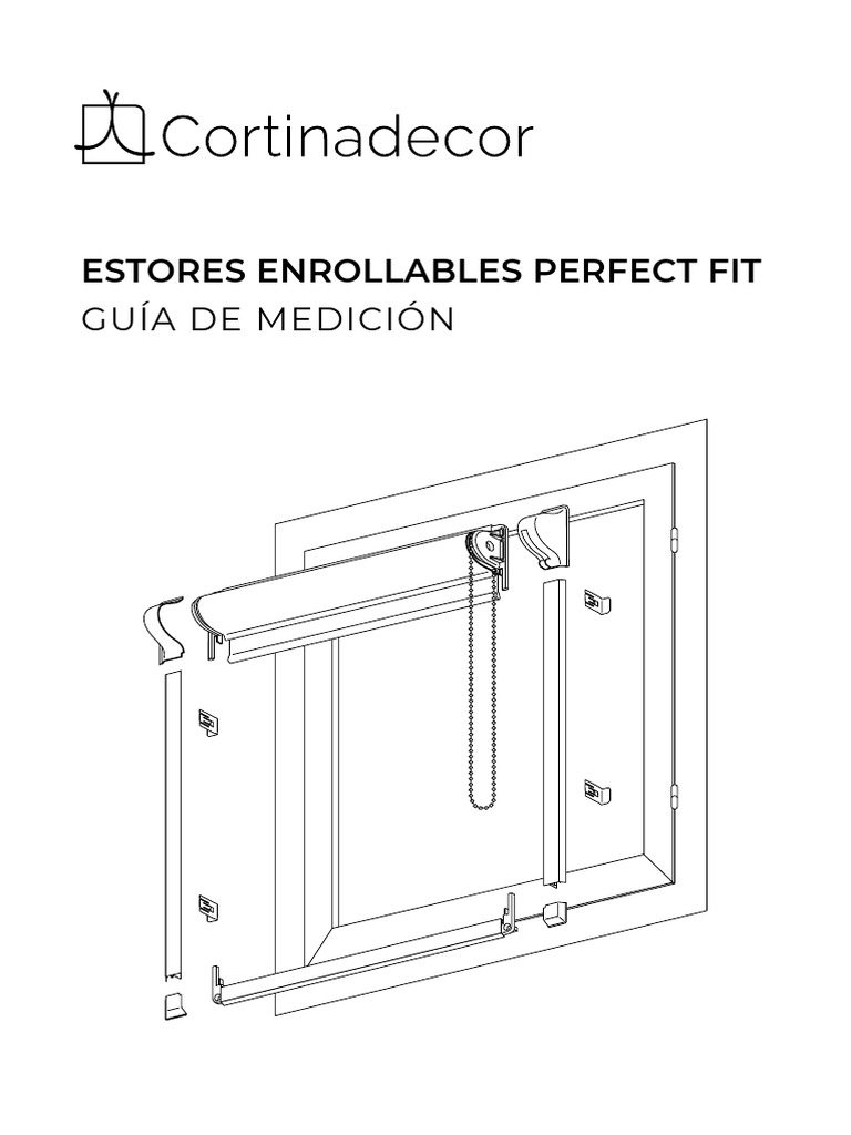 Guia Medicion Estores Enrollables Perfect Fit | PDF