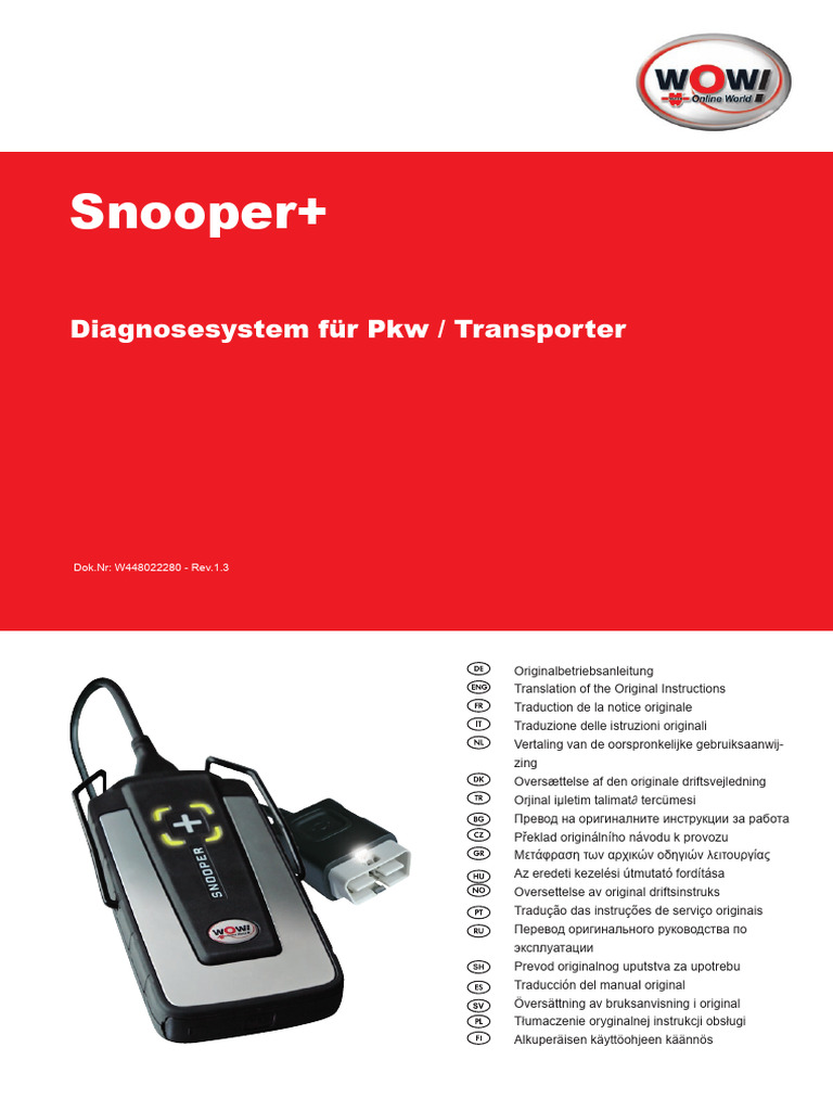 W448022280 Snooper Manual | PDF