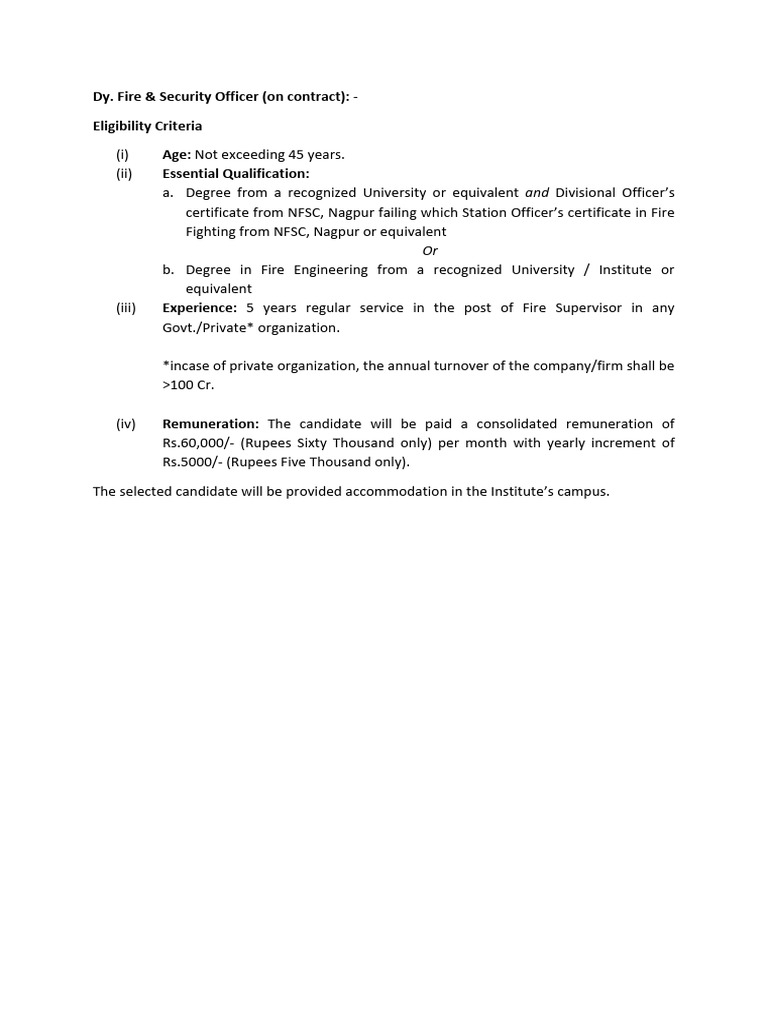 Fire Officer Contract | PDF