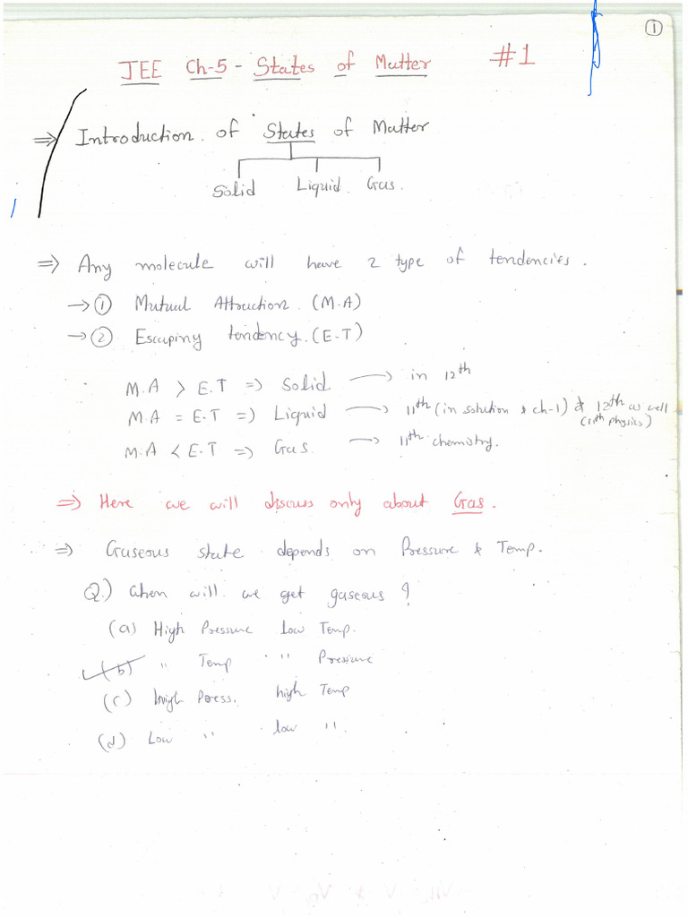 States of Matter Notes | PDF