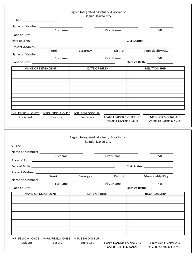 Bima Information Sheet | PDF