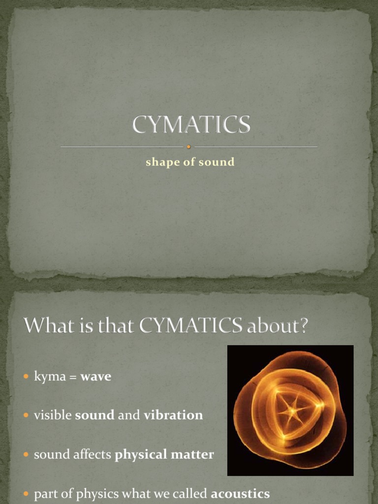 CYMATICS | Download Free PDF | Physical Phenomena | Oscillation