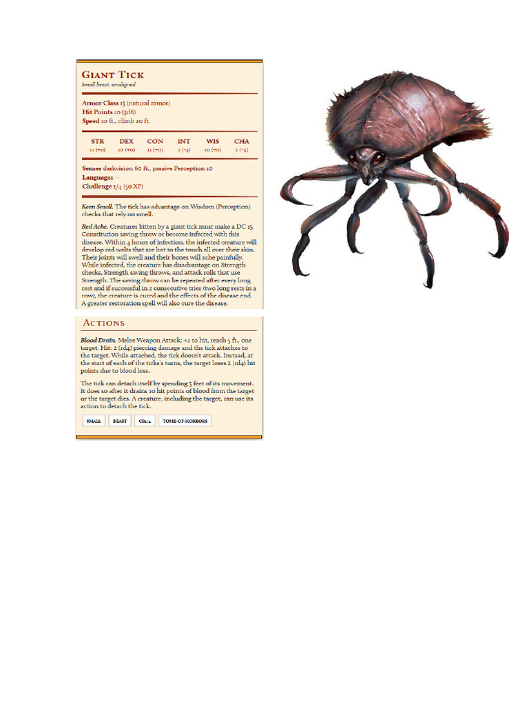 Giant Tick | PDF
