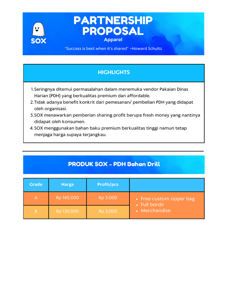 Proposal Partnership Penawaran PDH Organisasi | PDF