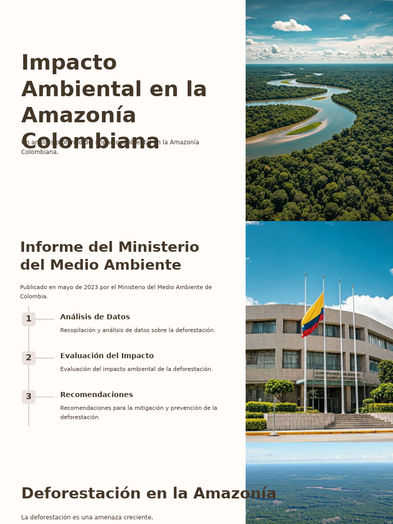 Impacto Ambiental en La Amazonia Colombiana | PDF
