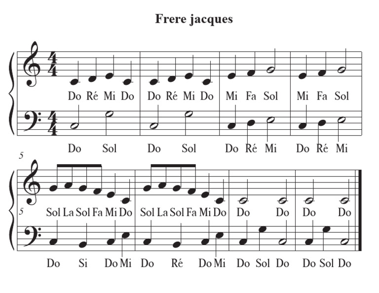 Frere Jacques - Score - Score | PDF