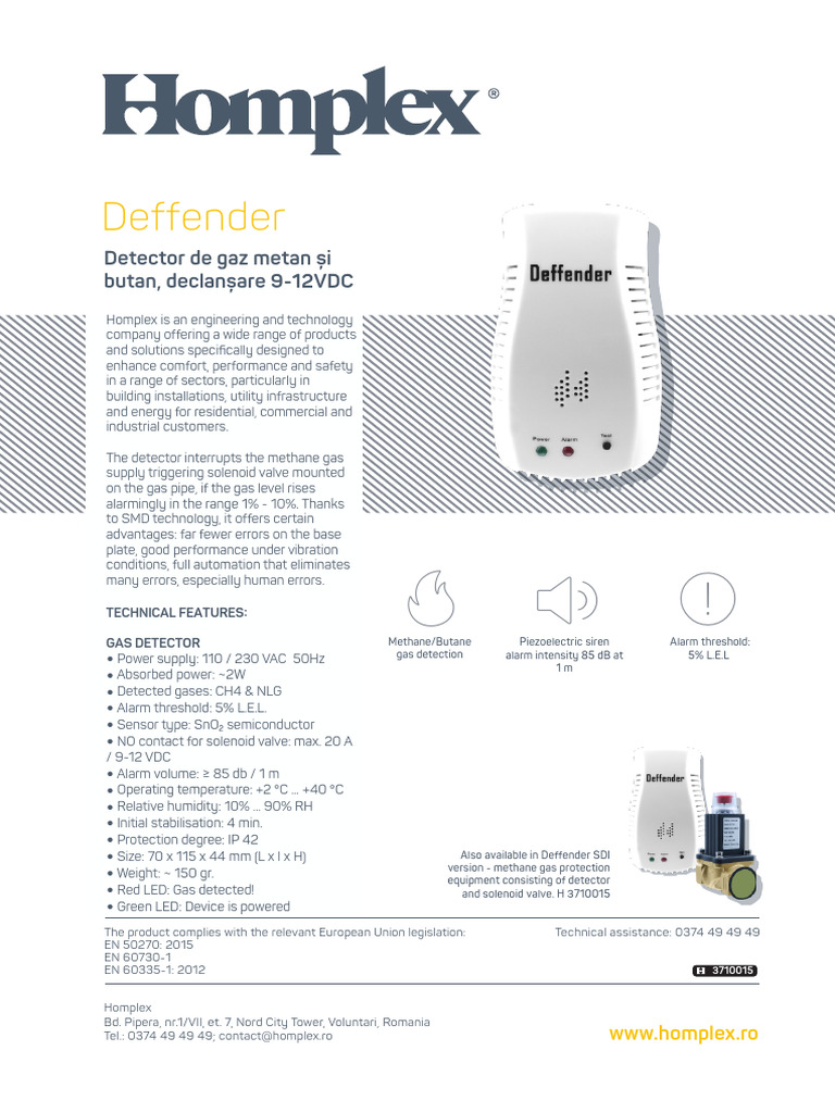 Methane and Butane Gas Detector 12V | PDF