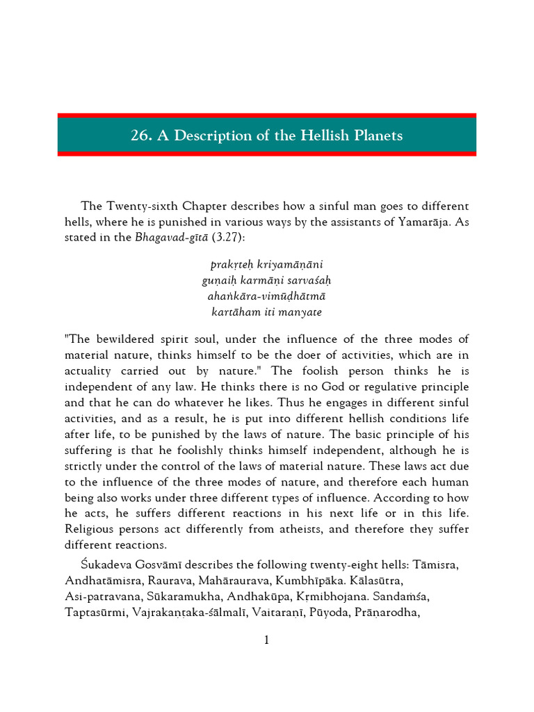 SB - Canto 5 - CH 26 - BBT | PDF | Hell