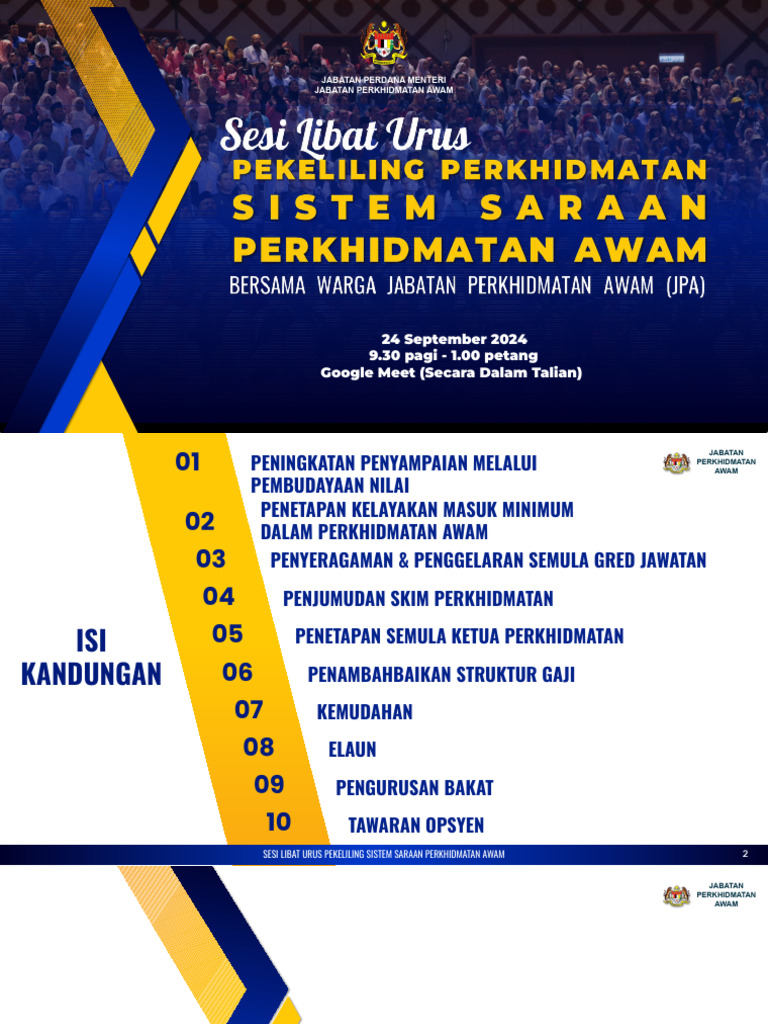 (EDARAN) Slaid SLU SSPA Bersama Warga JPA - 24 September 2024 | PDF