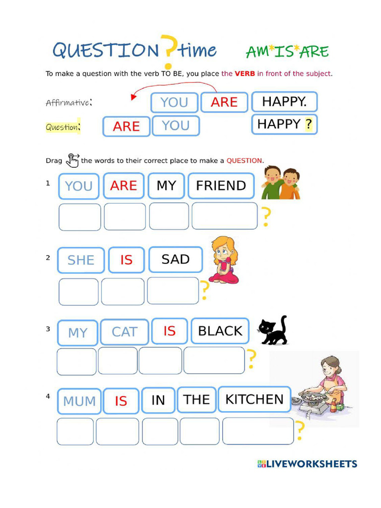 Questions Am Is Are | PDF