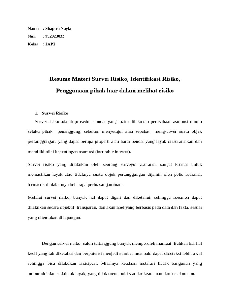 Resume Materi Ketiga | PDF