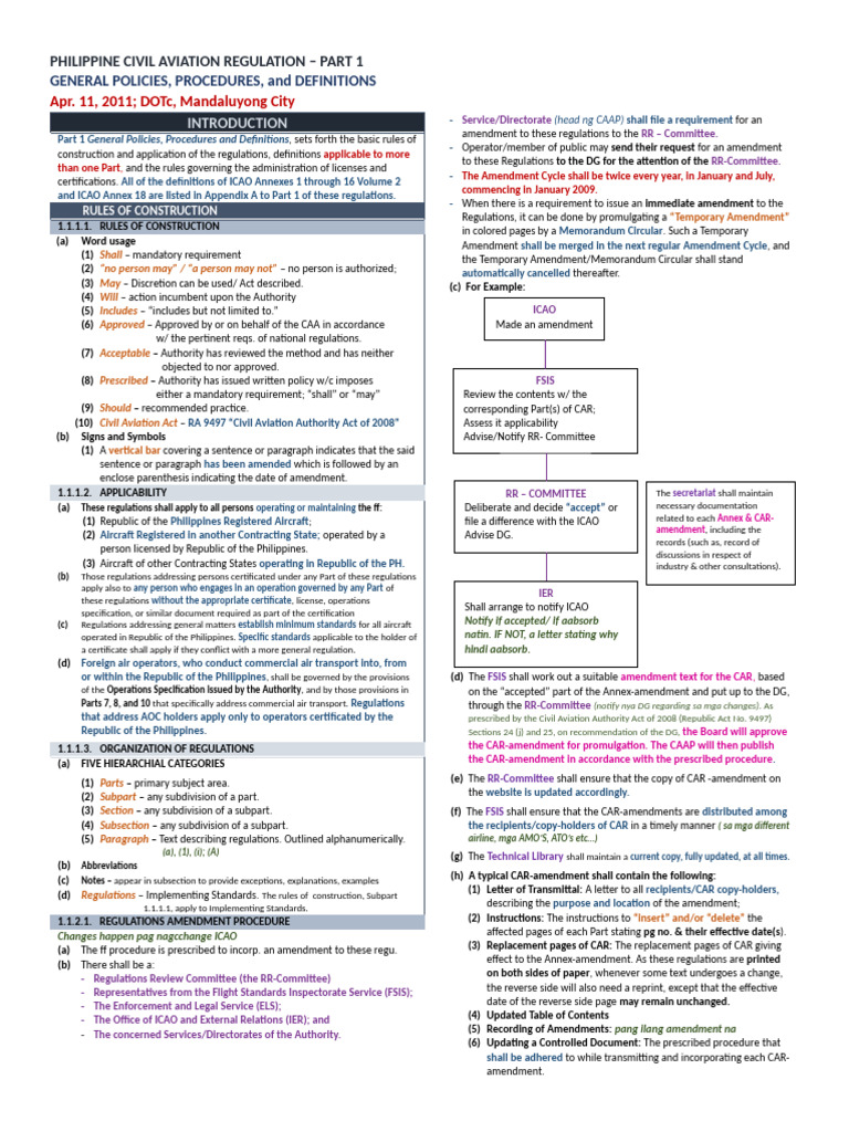Part 1. General Policies | PDF