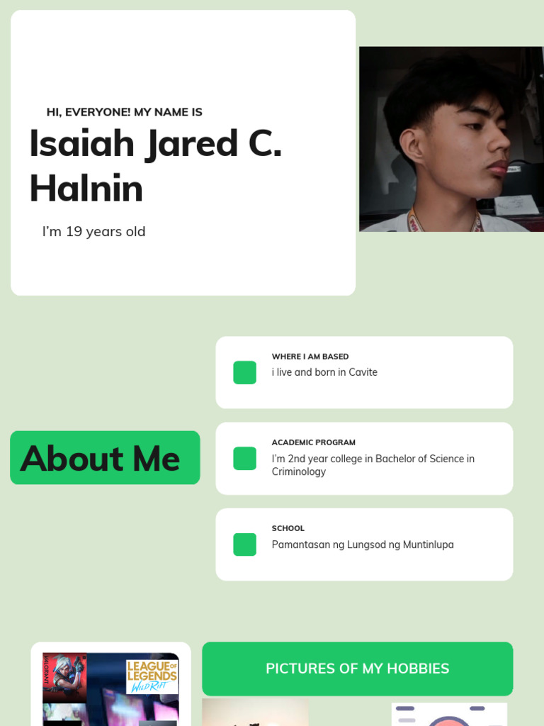 Meet Isaiah Jared C. Halnin | PDF