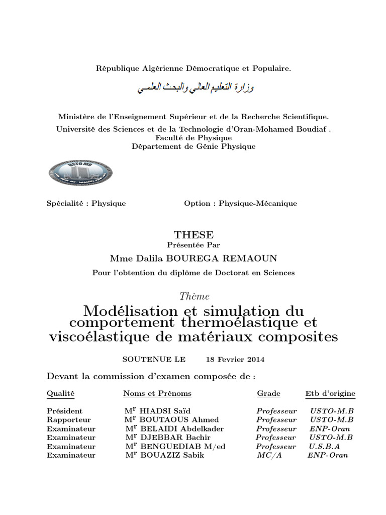 Thèse - Bourega 111111111 | PDF