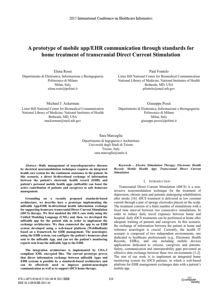 A Prototype of Mobile App EHR Communication Through Standards For Home ...