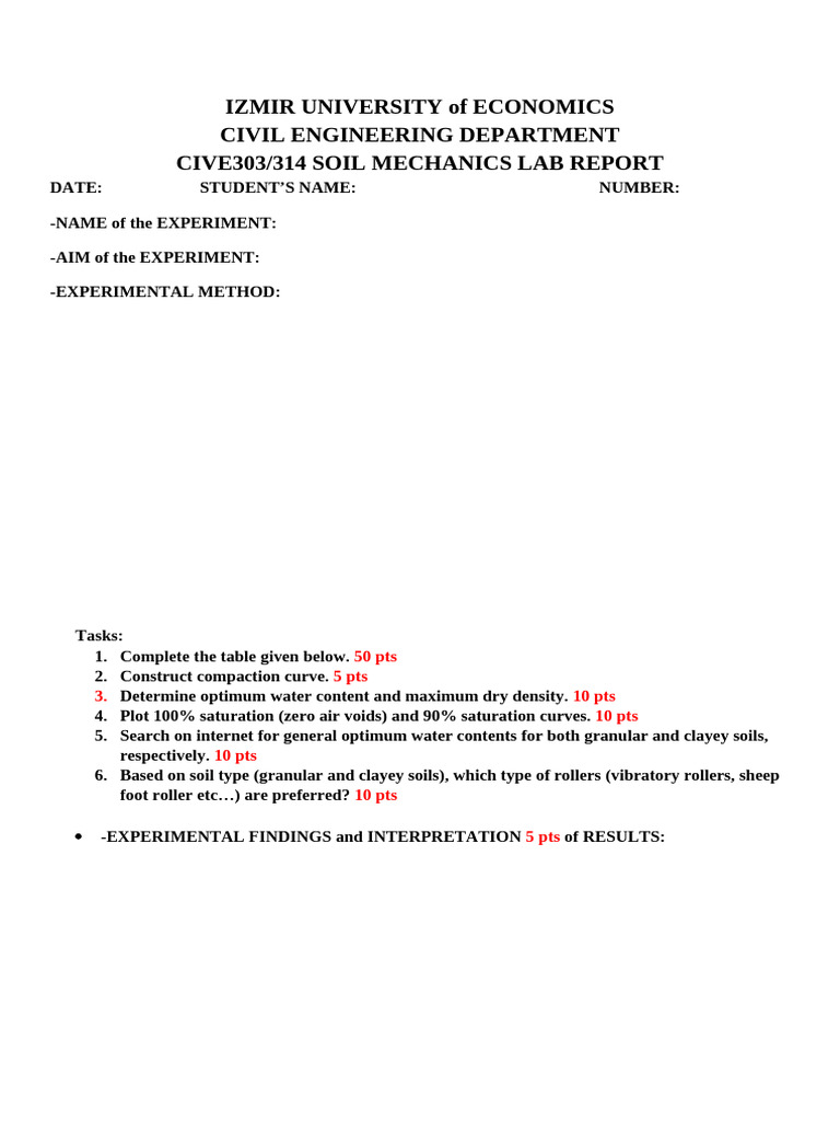 Lab #03 Standard Proctor | PDF