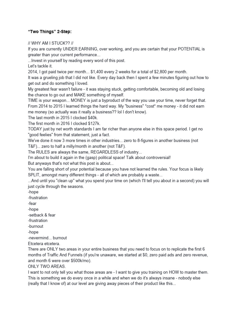 Sucessful 2 Step | PDF