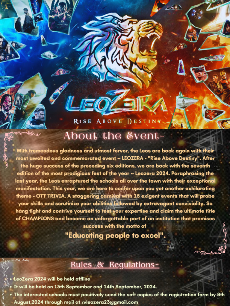 LeoZera'24 Brochure | PDF