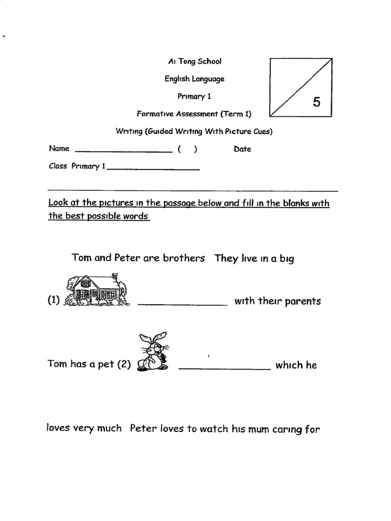 P1 English CA1 2015 Ai Tong | PDF