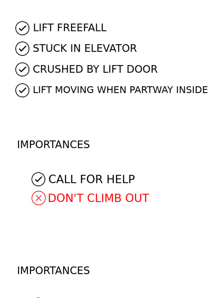 Lift Safety | PDF