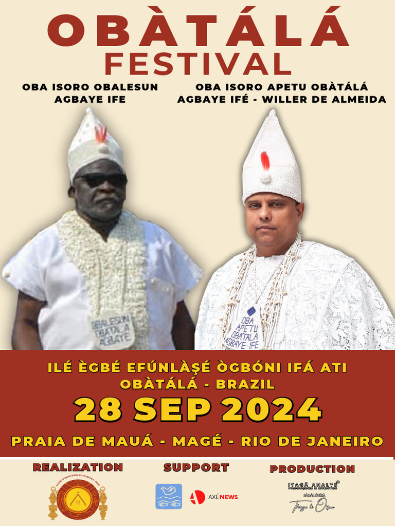 Obàtálá Festival 2024 Schedule | PDF | Cooking, Food & Wine